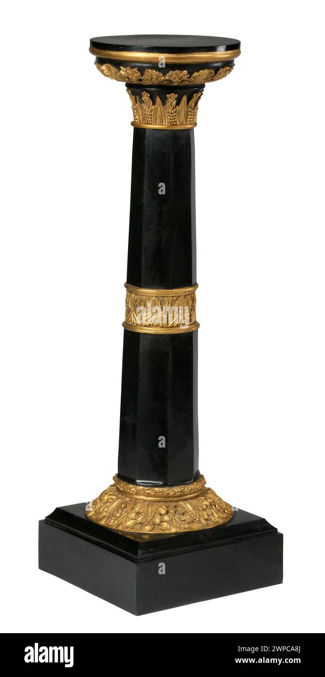 Pedestal column decorative with clipping path Stock Photo - Alamy