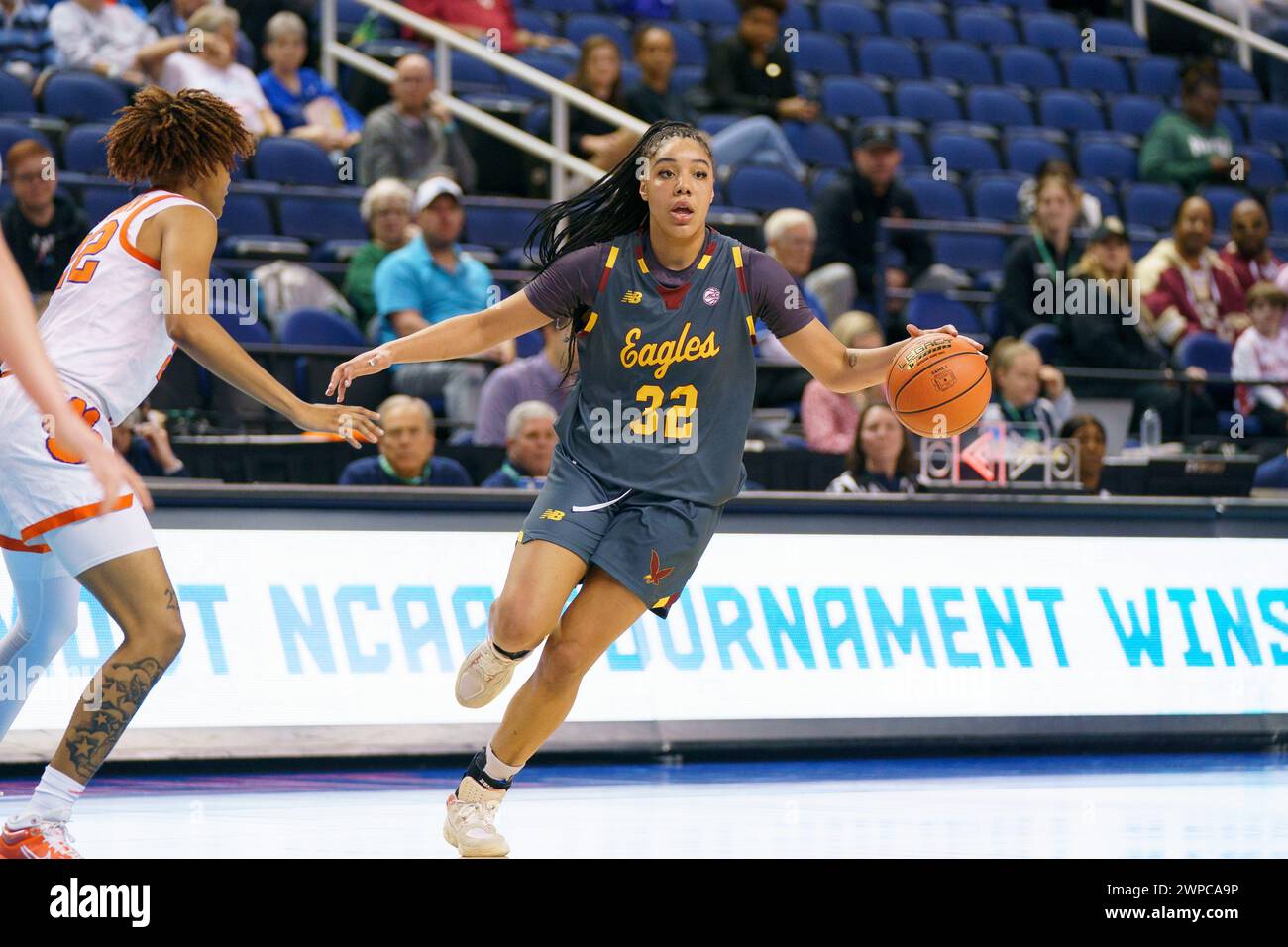 Greensboro, North Carolina, USA. 6th Mar, 2024. Boston College forward ...