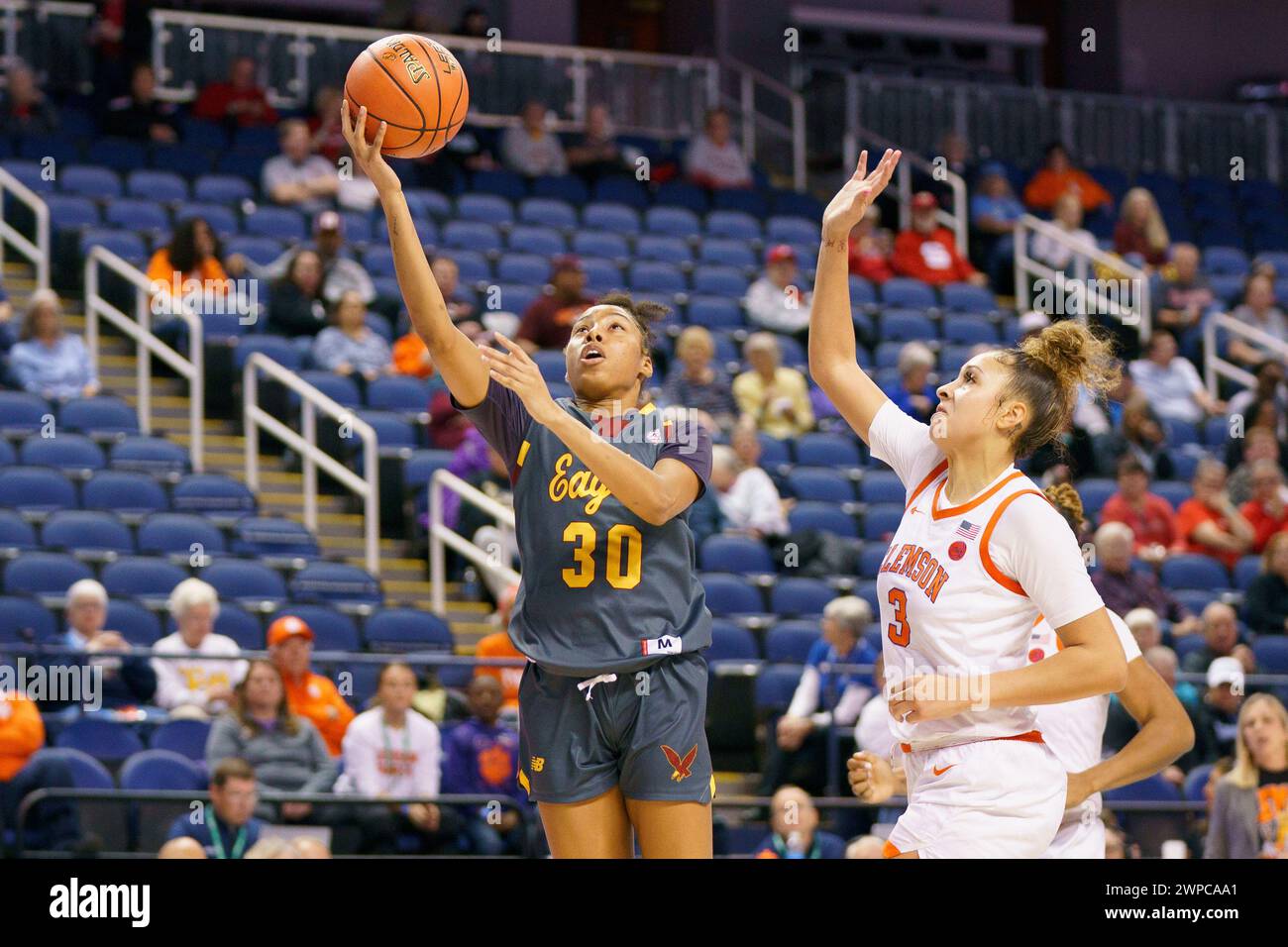 Greensboro, North Carolina, USA. 6th Mar, 2024. Boston College guard T ...