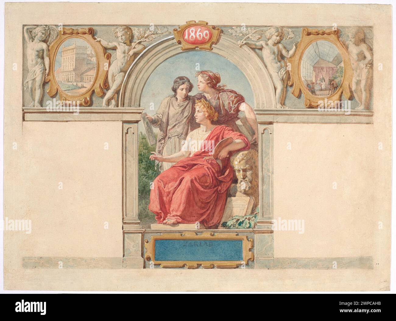 Advertisement project combining lithography, photography, and painting ...