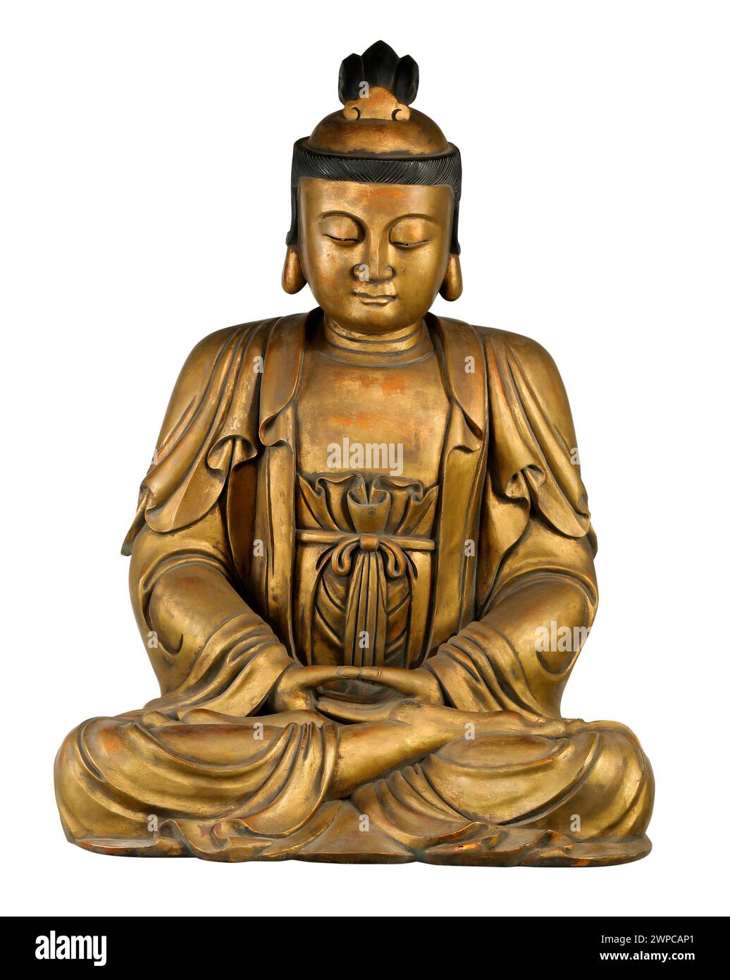 Buddha bronze statue with clipping path Stock Photo - Alamy