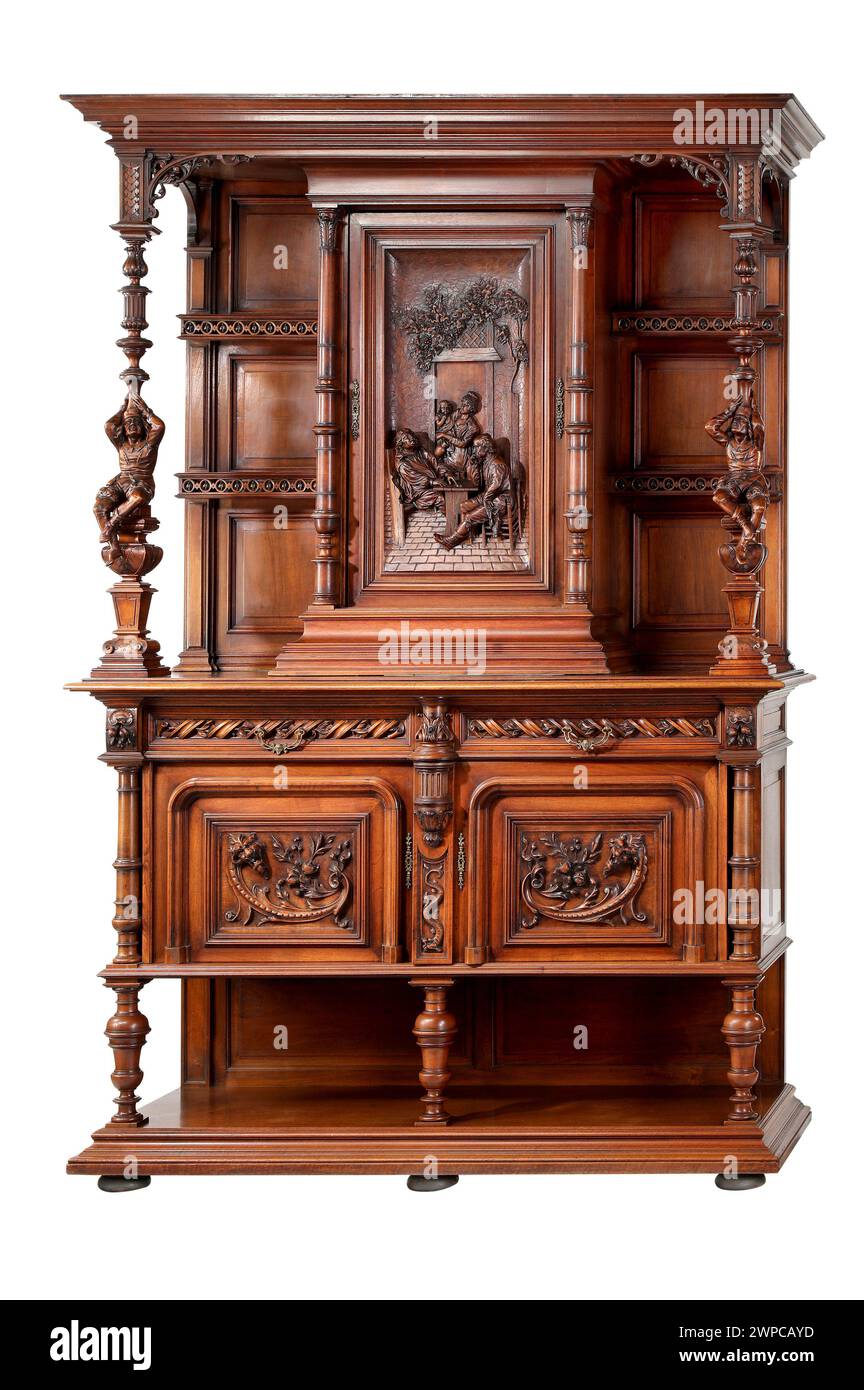 Wooden kitchen cabinet glass Cut Out Stock Images & Pictures - Alamy