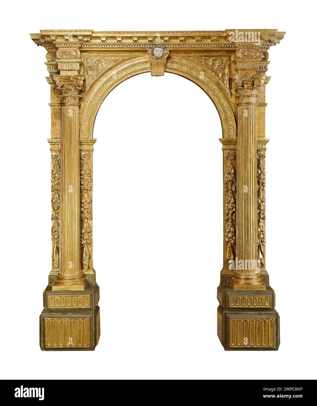 Door frame arch column decorative with clipping path Stock Photo - Alamy