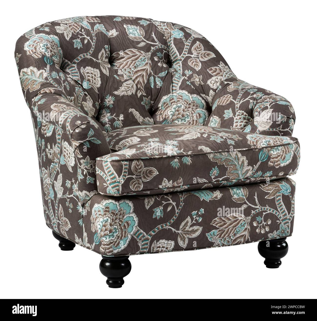 Chair upholstered fabric design with clipping path Stock Photo - Alamy