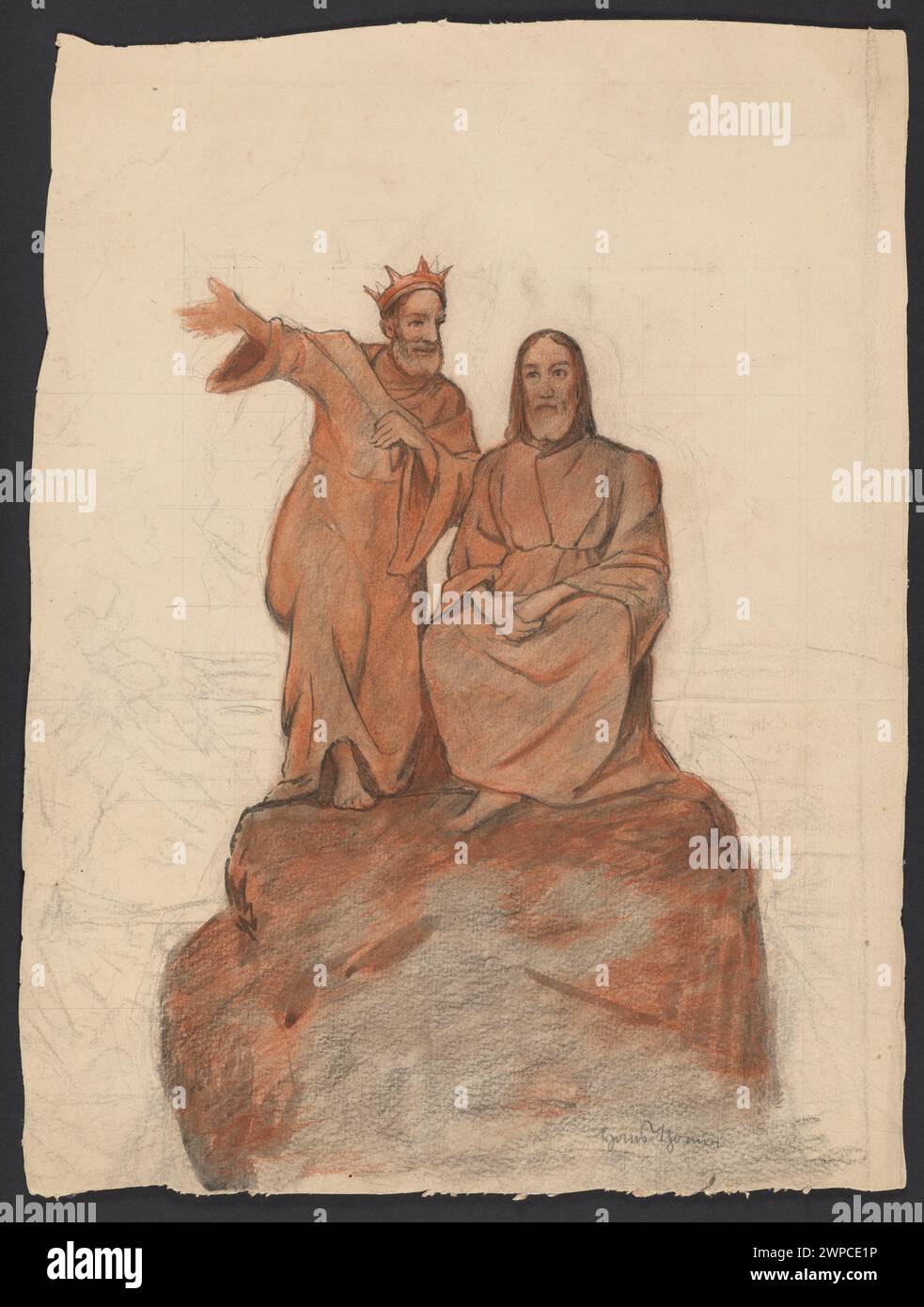 Temptation of christ painting hi-res stock photography and images - Alamy