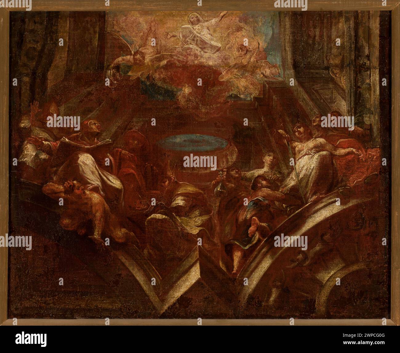 Madonna adoration sketch to the ceiling; Sigrist, Franz (1727-1803; st ...