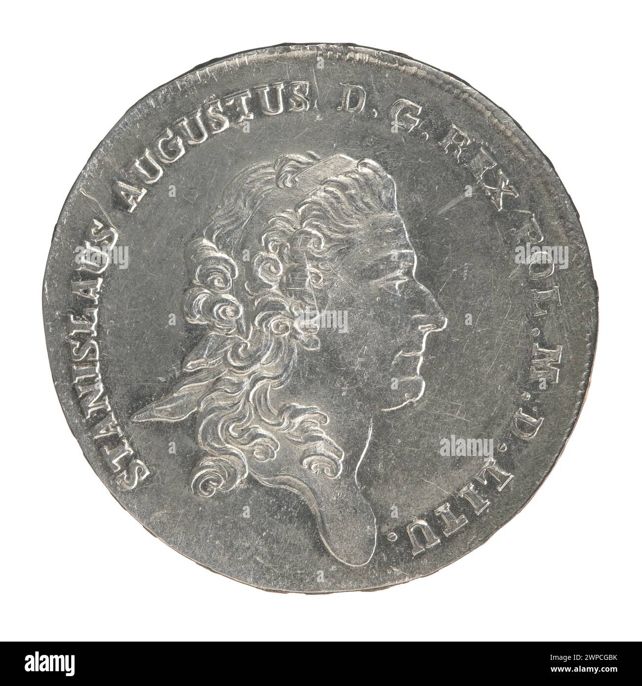 A crown thaler from 1772 issued under King Stanisław August Poniatowski ...