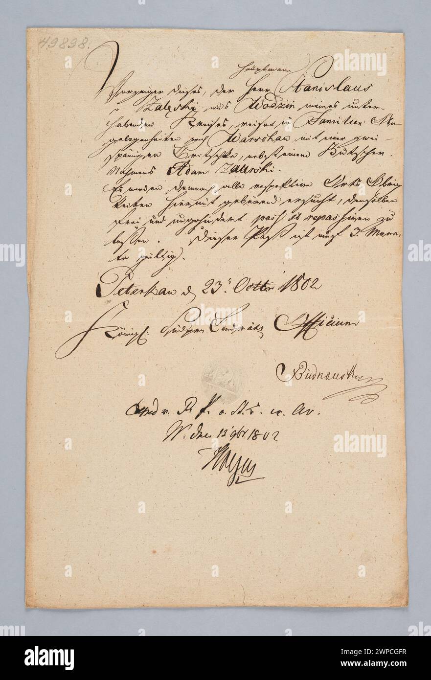 Administrative equipment used in a poviat in 1802, for local government ...