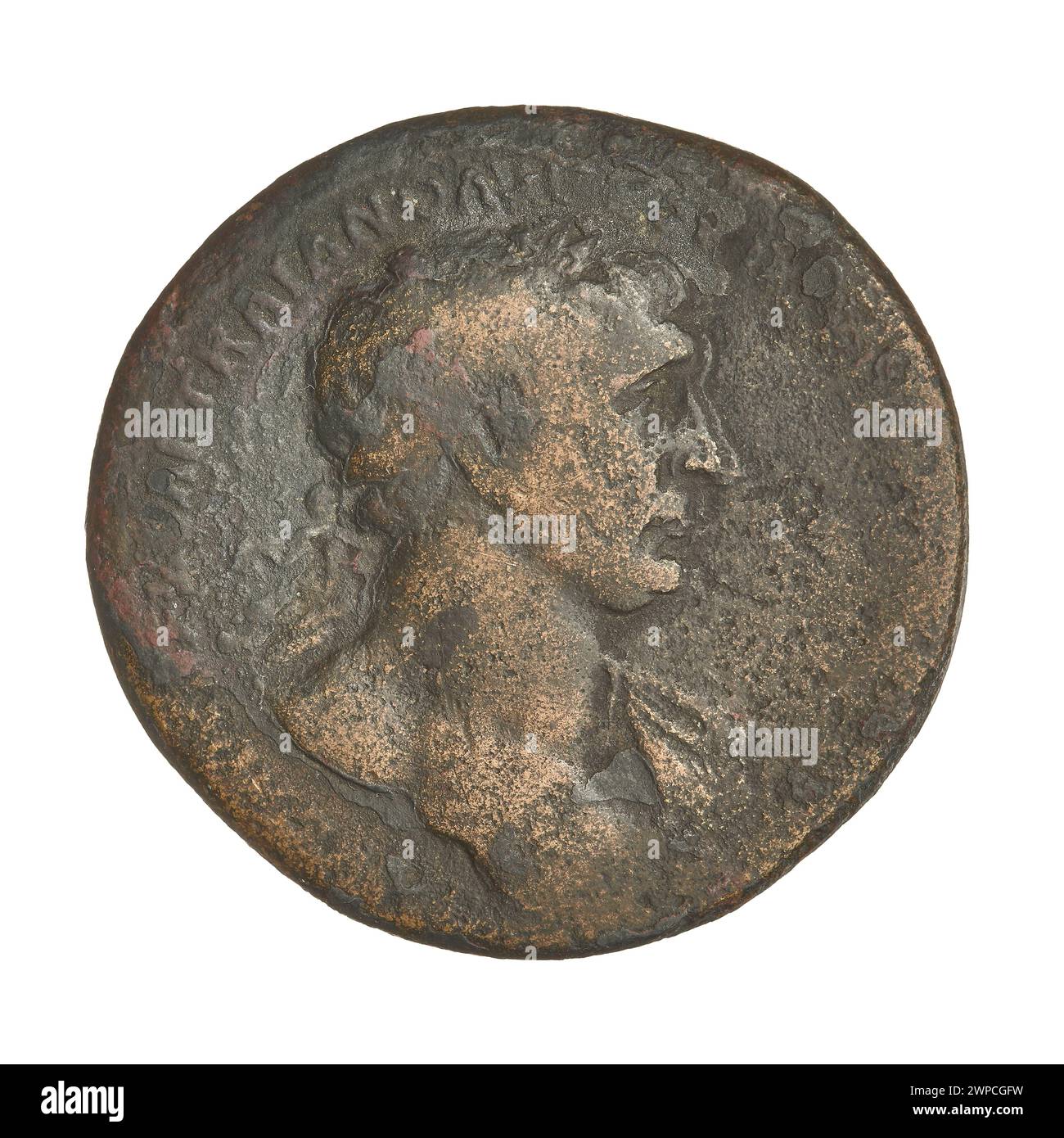 This sesterce from Emperor Trajan, 104-111 CE, depicts Victoria with ...