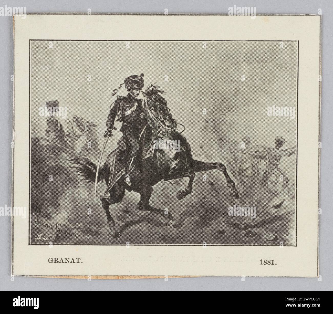 Image reproduction: Juliusz Kossak (1824-1899), Granat, 1881; from ...