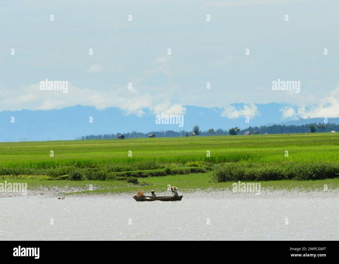 Burmese paddy boat hi-res stock photography and images - Alamy