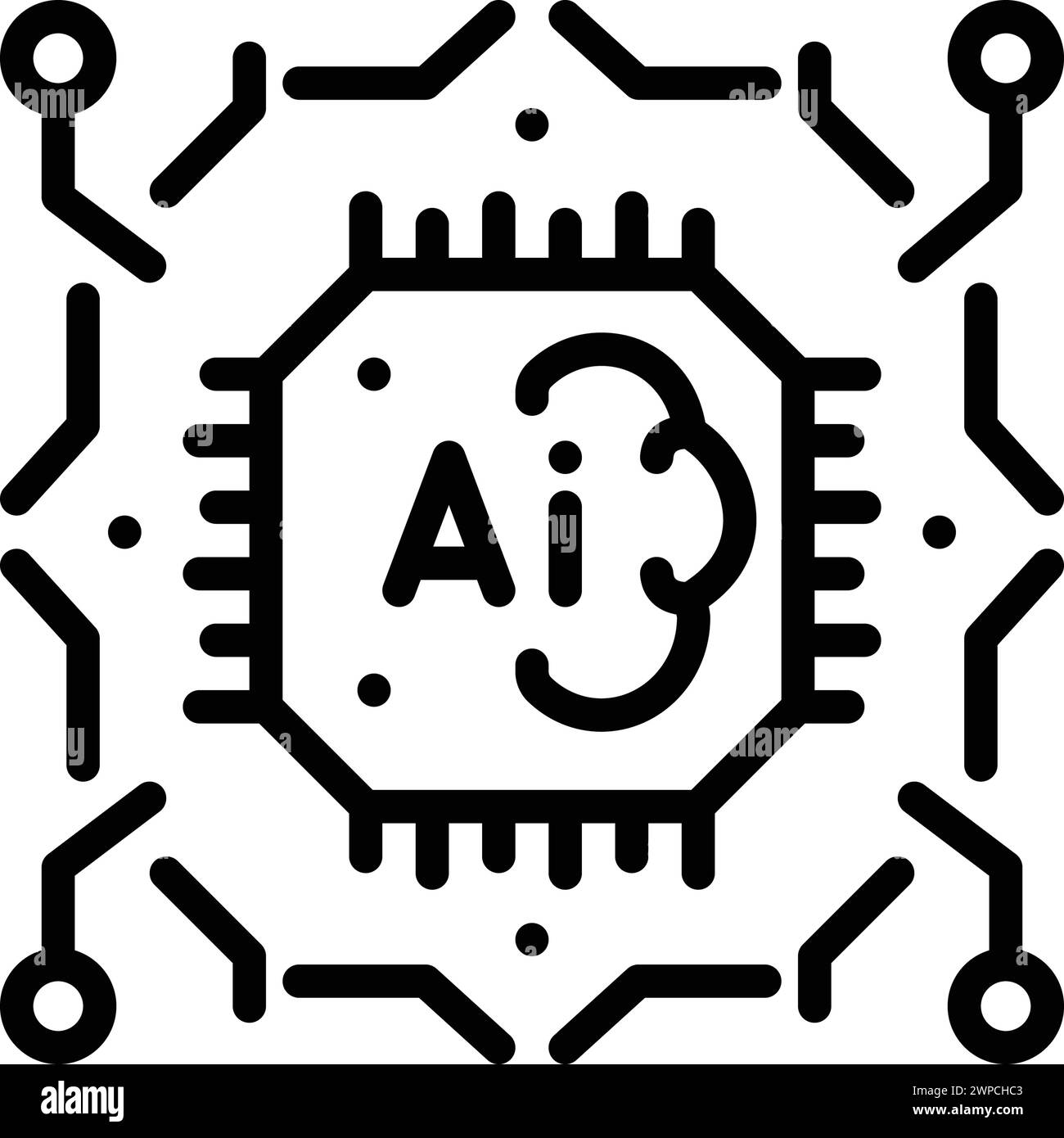 Icon for artificial intelligence, artificial Stock Vector Image & Art ...