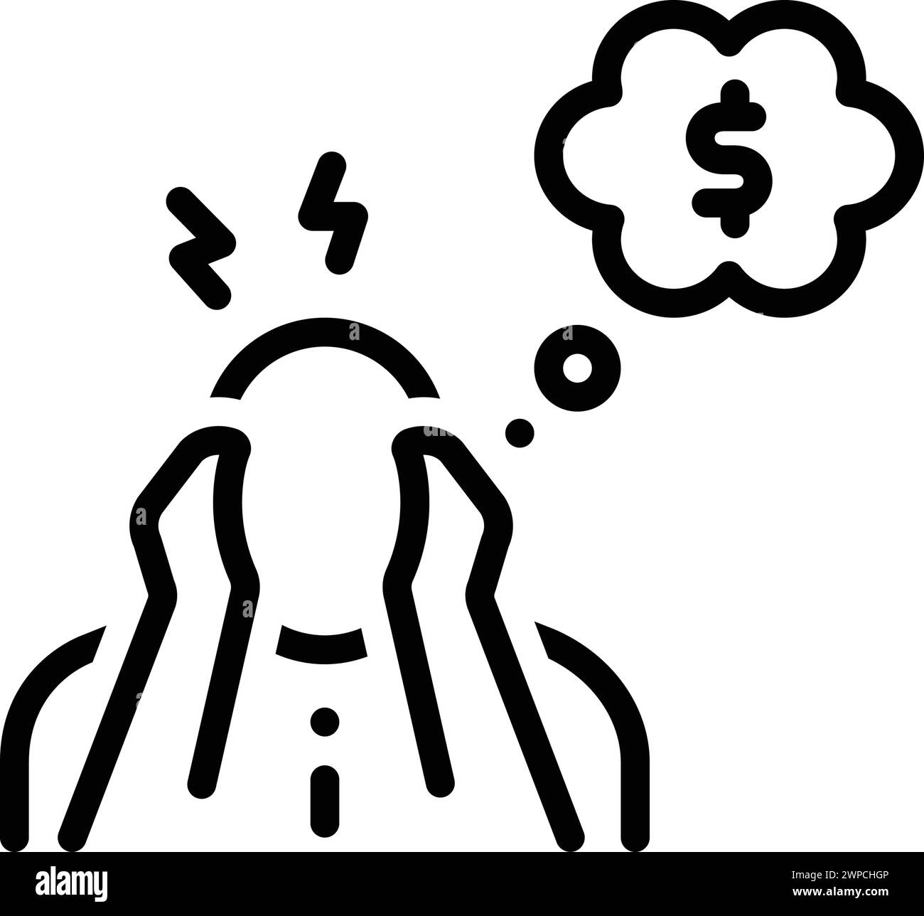 Icon for ptsd, post traumatic stress disorder Stock Vector Image & Art ...