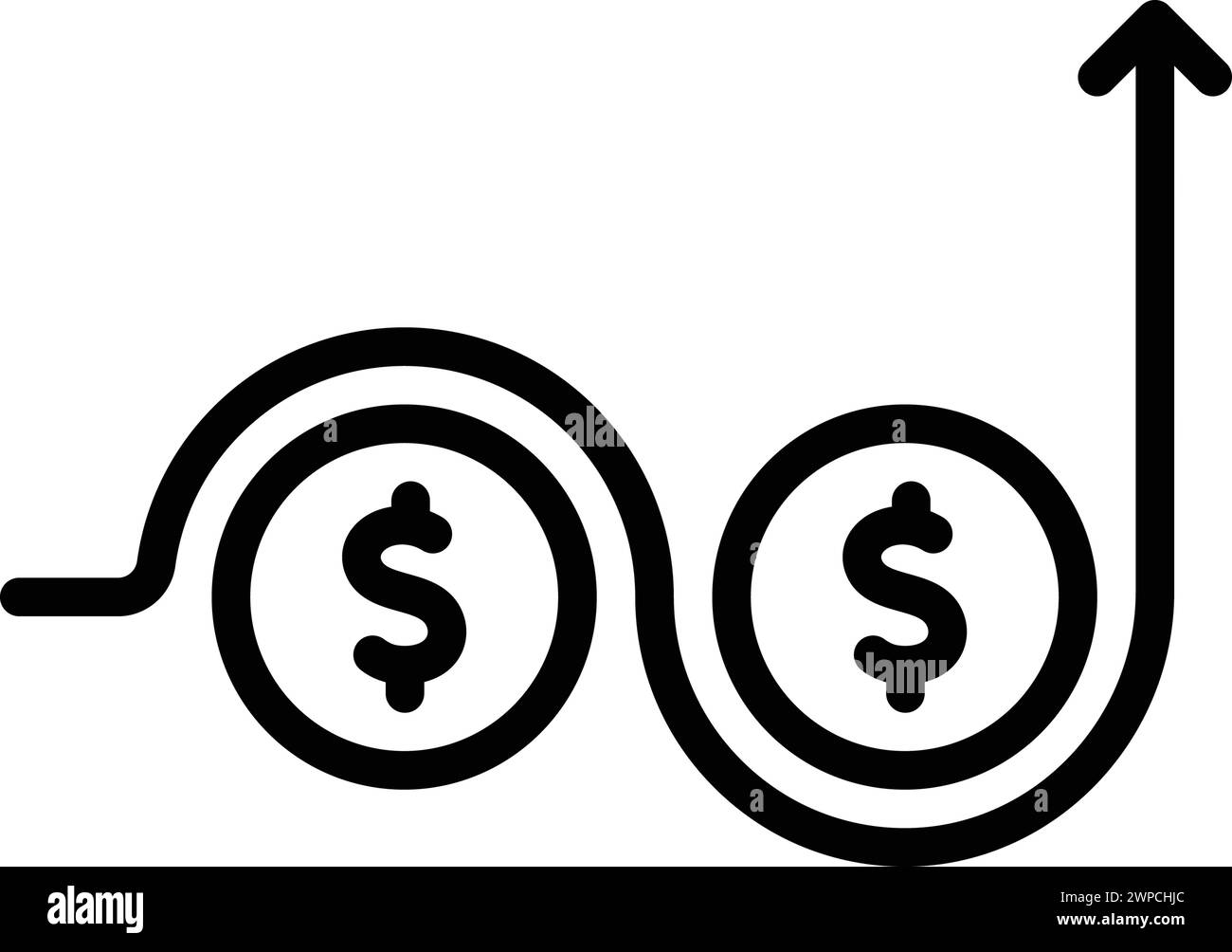 Revenue rise Stock Vector Images - Alamy