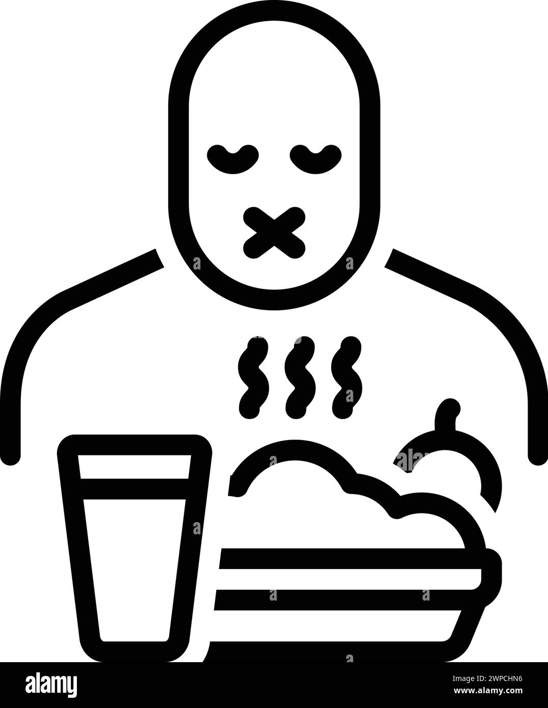 Icon for eating disorders, eating Stock Vector Image & Art - Alamy