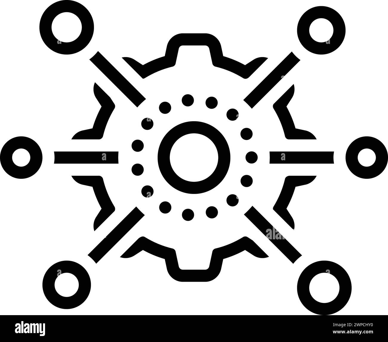 Hub technology logo Black and White Stock Photos & Images - Alamy