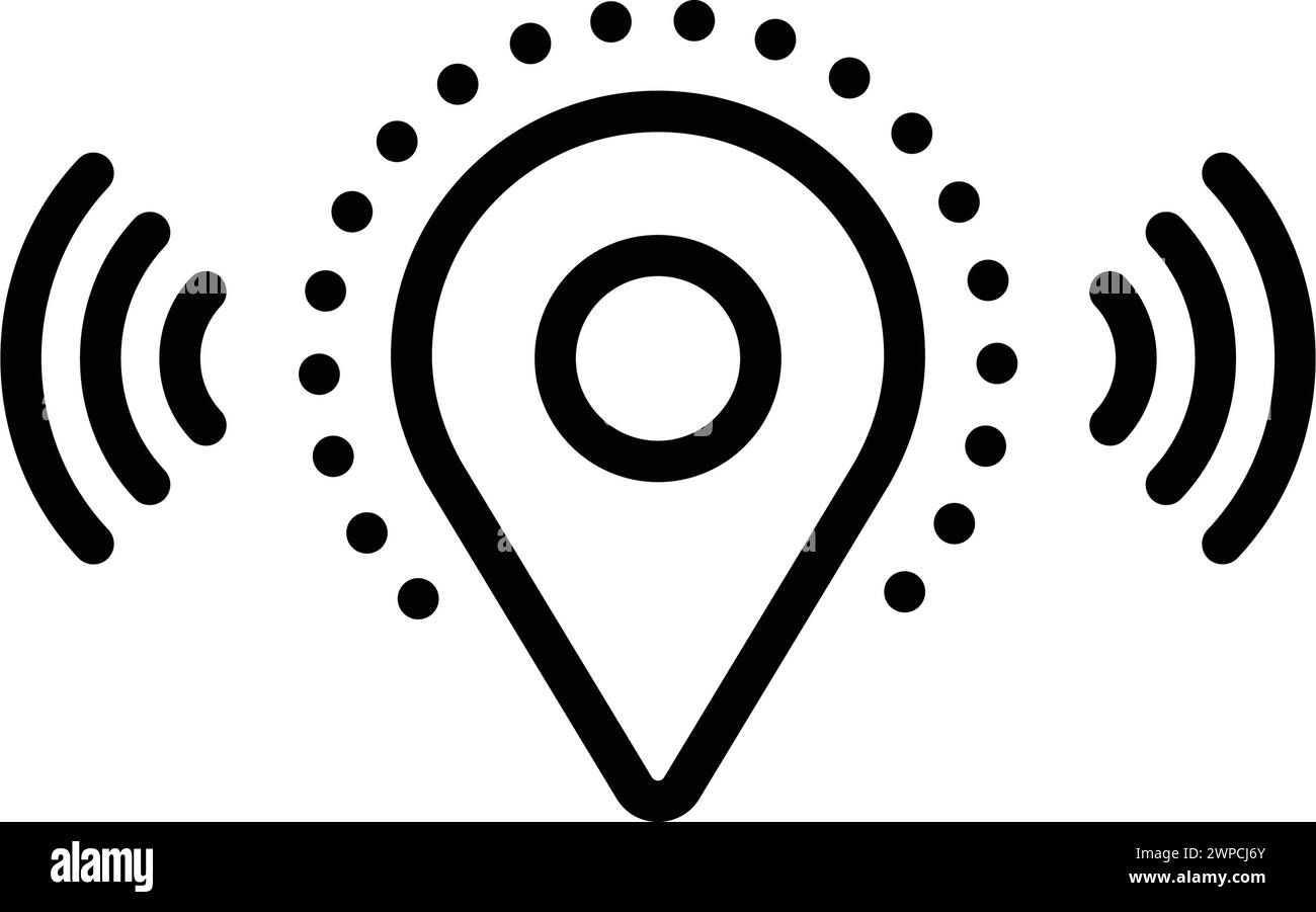 Icon live location Black and White Stock Photos & Images - Alamy