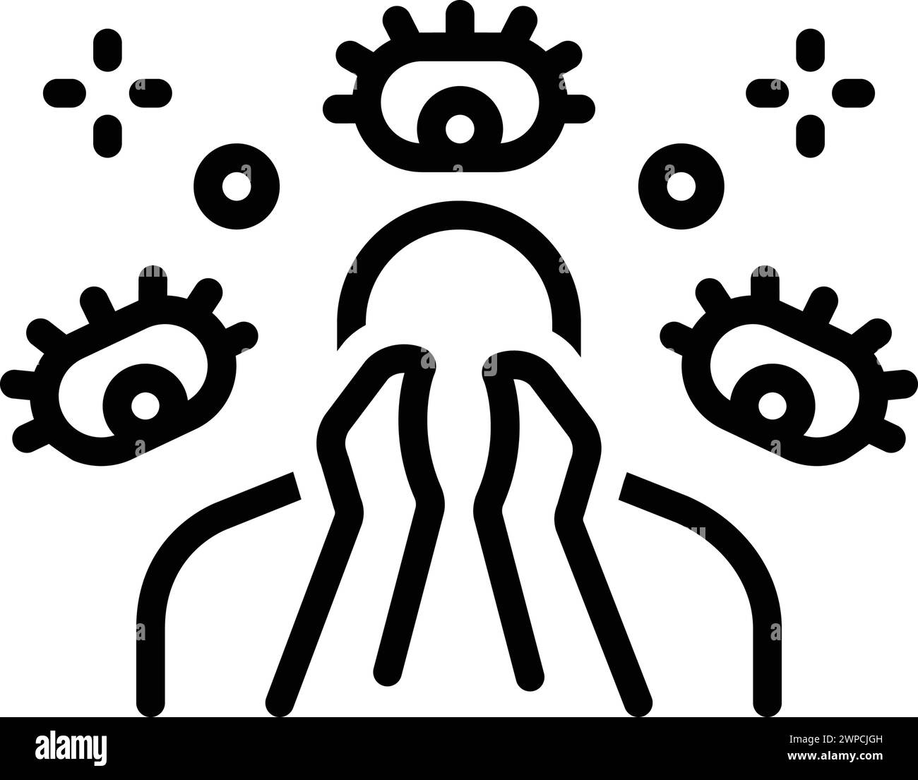 Icon for paranoia, dementia Stock Vector Image & Art - Alamy