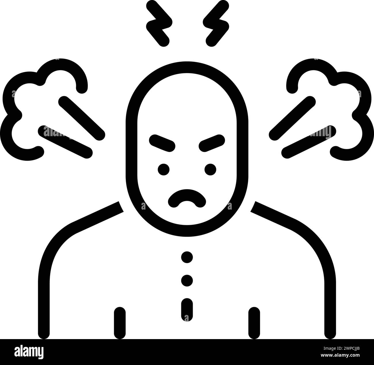 Temper anger Cut Out Stock Images & Pictures - Alamy