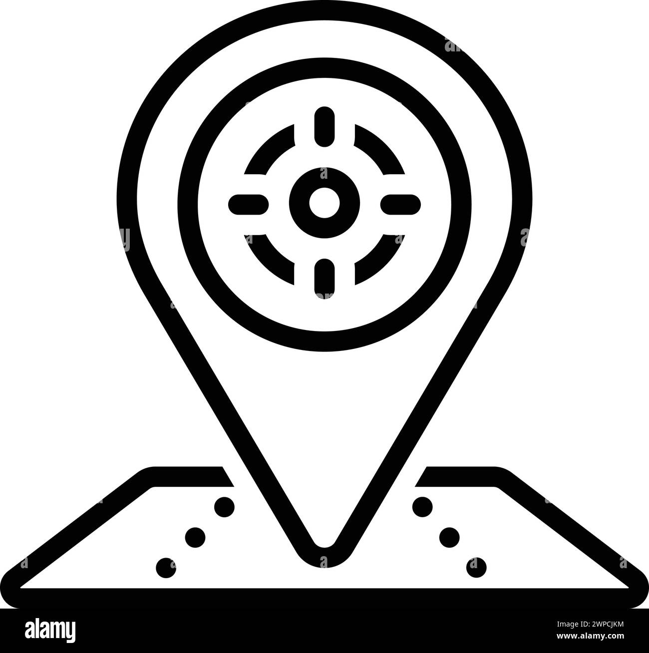 Exact place Stock Vector Images - Alamy