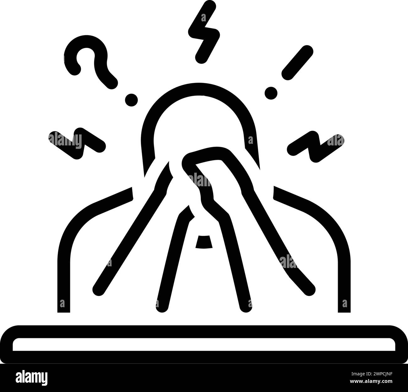 Frustrated concern Stock Vector Images - Alamy