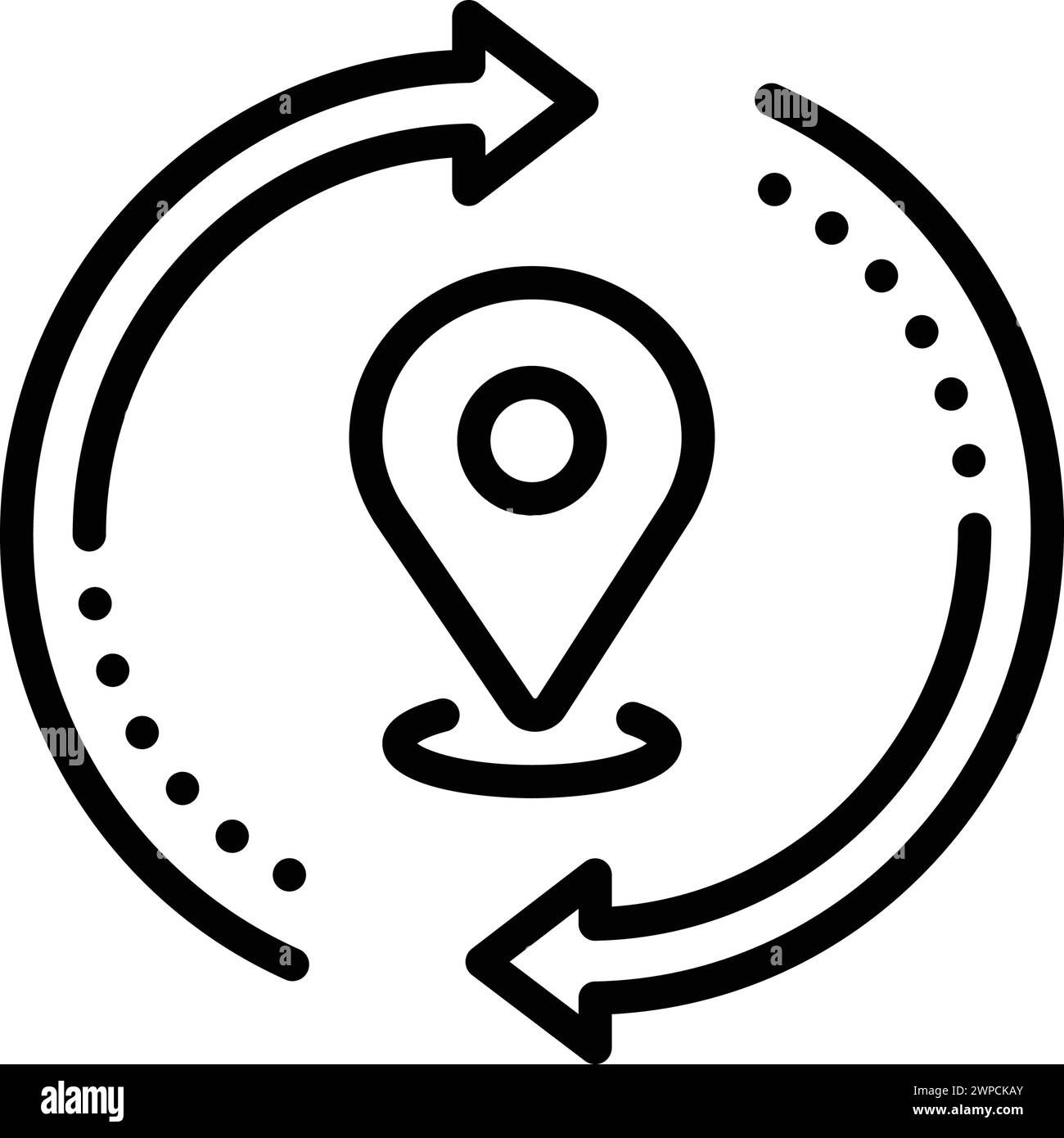 Icon for change location, change Stock Vector Image & Art - Alamy