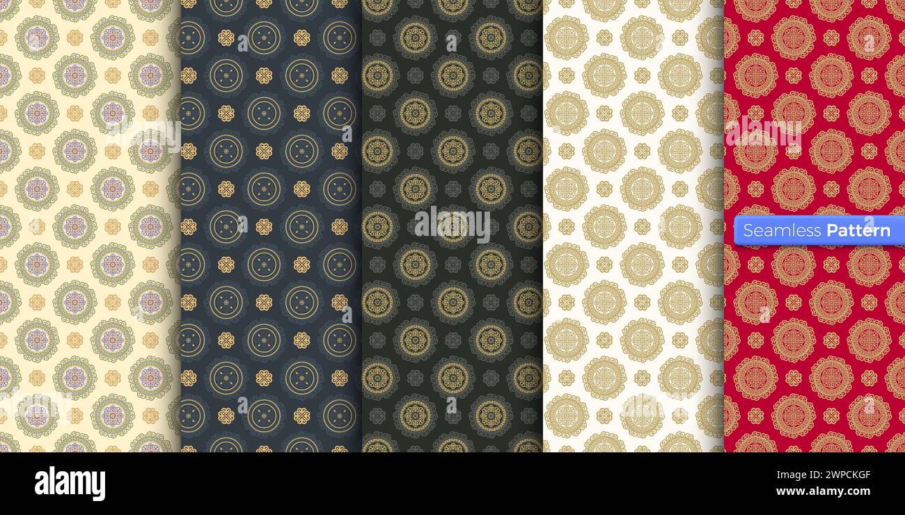 Chinese Japanese style geometric pattern. colors background ...