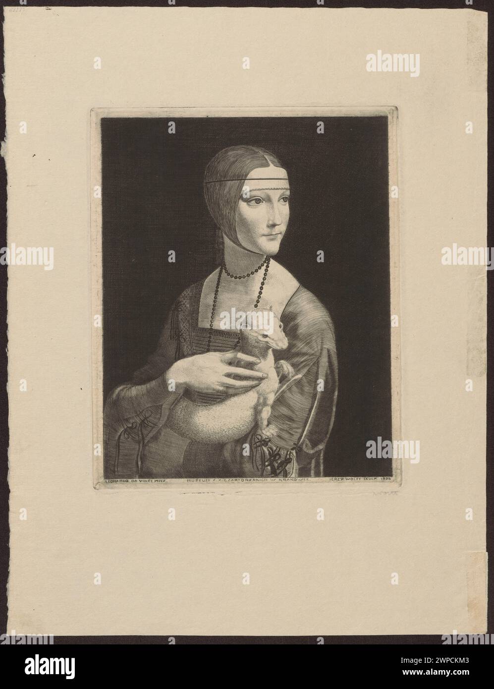 Lady z Asiczk According to Leonardo da Vinci; Wolff, Jerzy (1902-1985 ...