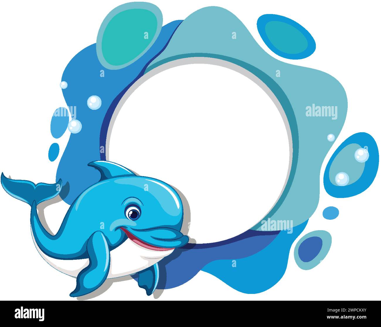 Dolphin round frame hi-res stock photography and images - Alamy