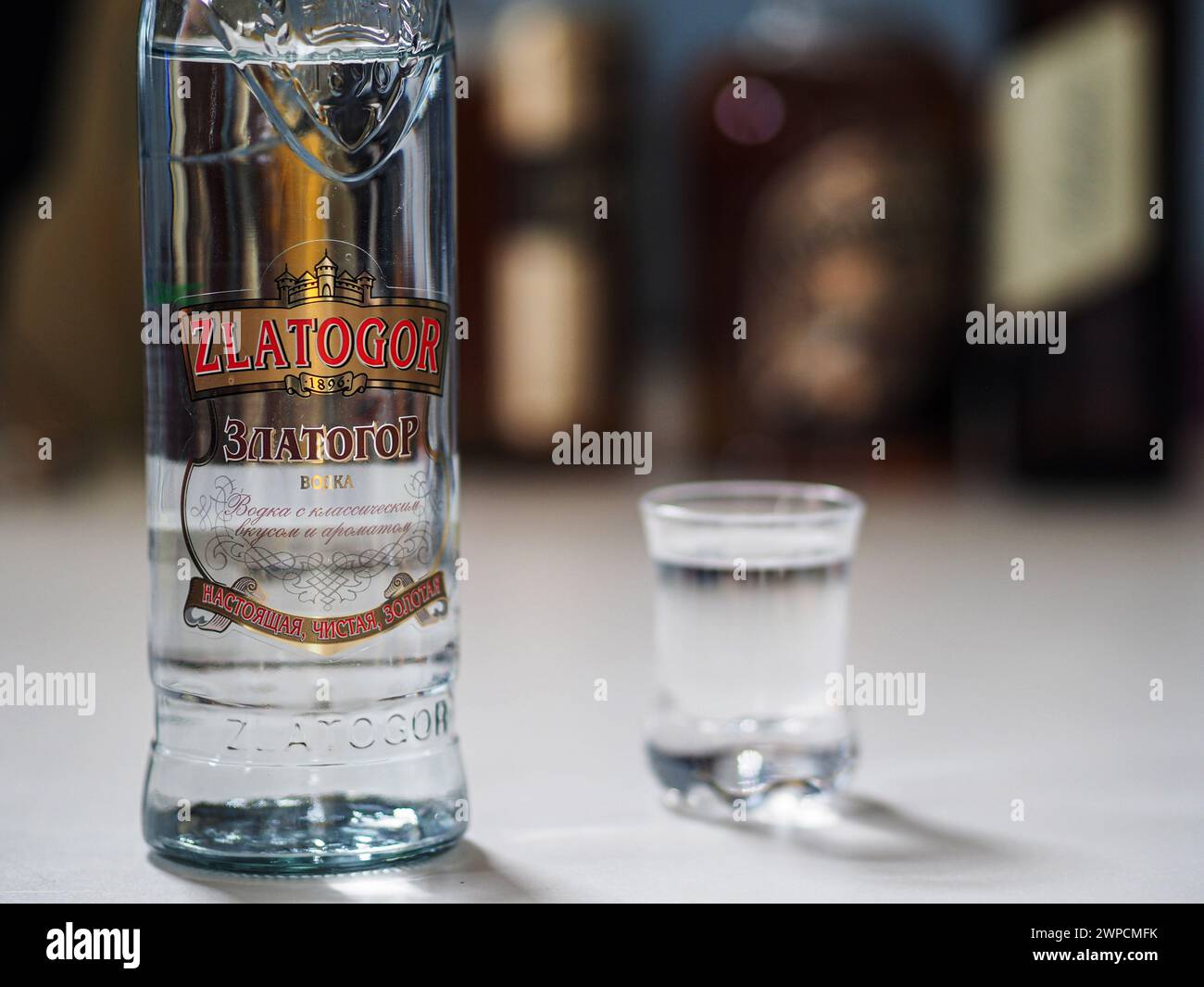 Zlatogor ukrainian vodka hi-res stock photography and images - Alamy