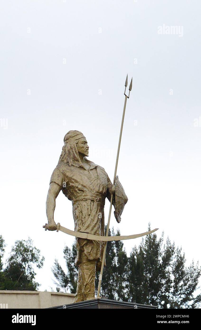 Statue of Tewodros II in the city of Gondar, Ethiopia Stock Photo - Alamy