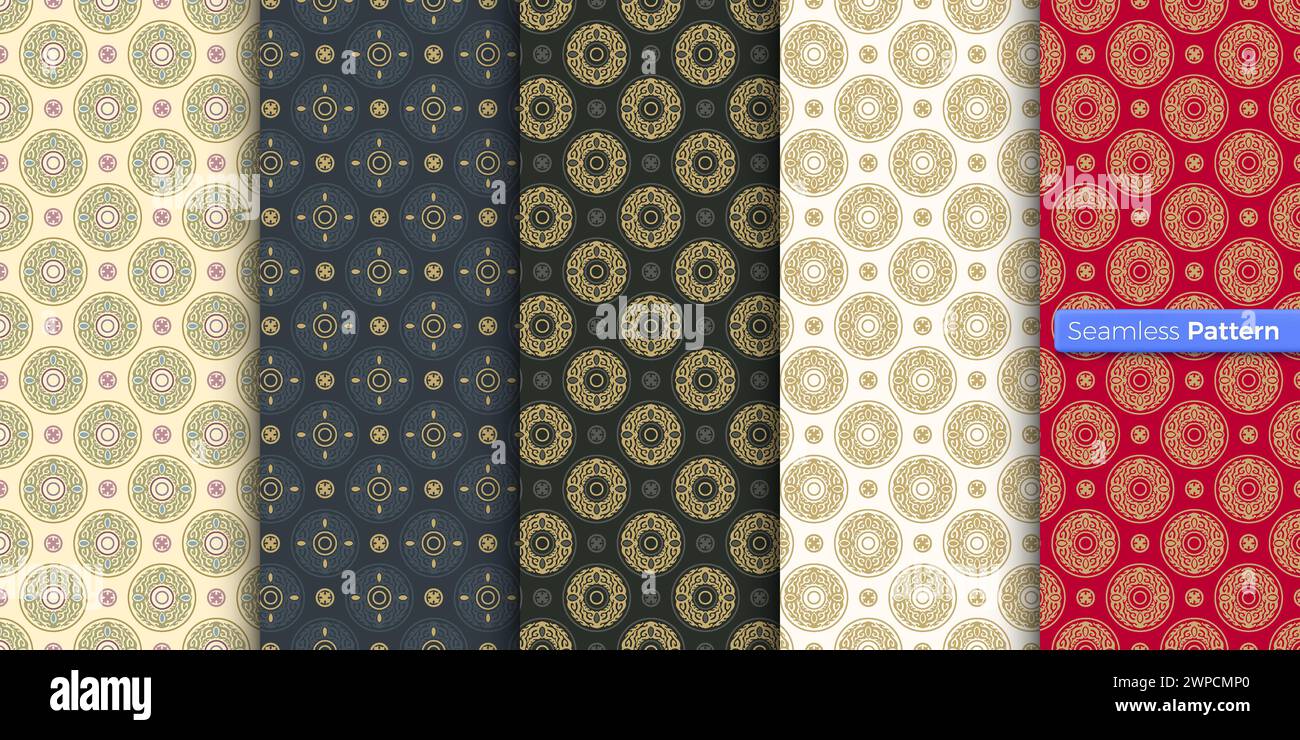 Chinese Japanese style geometric pattern. colors background ...