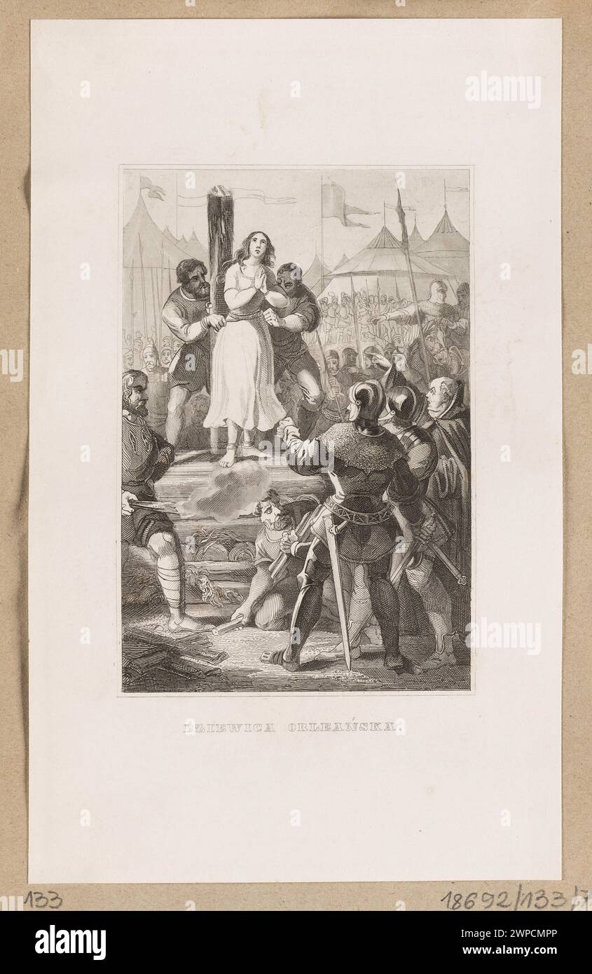 Illustration of Joan of Arc, Virgin of Orleans, from 1855 in volume VII ...