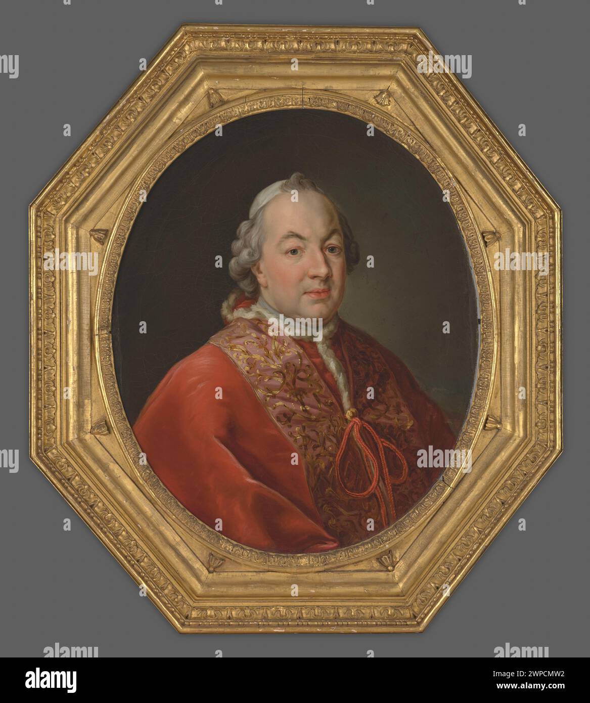 Depiction of Pope Pius VI on horseback, created by Pompeo Girolamo Bars ...