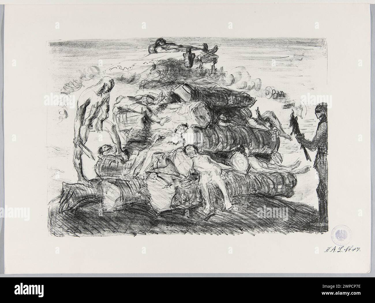 This 1907 print by Max Slevogt depicts the funeral of Patroclus from ...