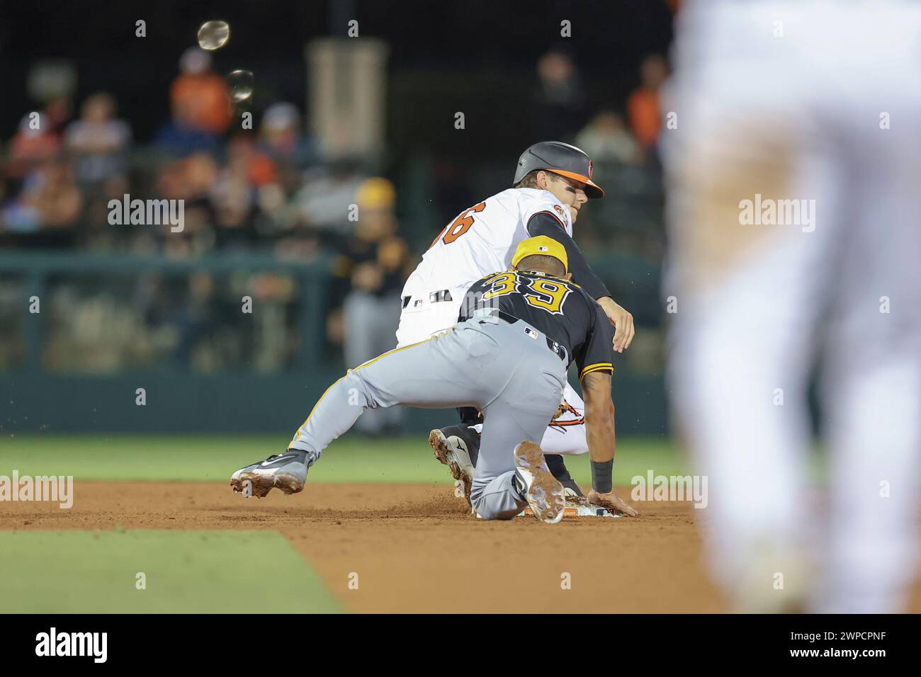Sarasota FL USA; Pittsburgh Pirates second baseman Nick Gonzales (39 ...