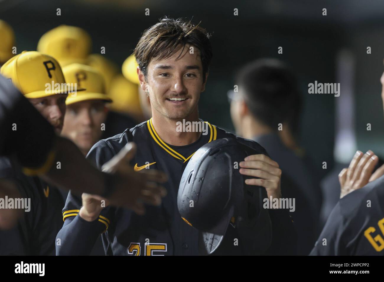 Sarasota FL USA; Pittsburgh Pirates shortstop Alika Williams (75) is ...