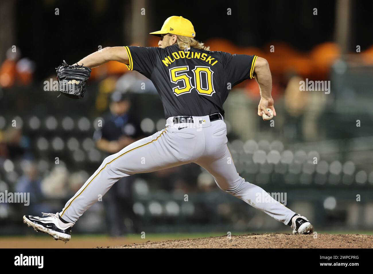 Sarasota FL USA; Pittsburgh Pirates pitcher Carmen Mlodzinski (50 ...