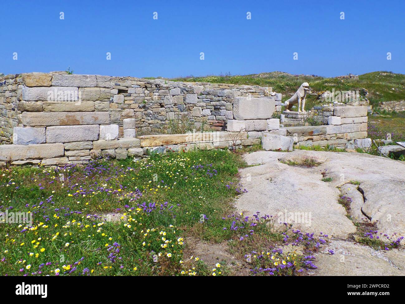 Terrace of the Lions, a Famous Symbol of the Archaeological Site of ...