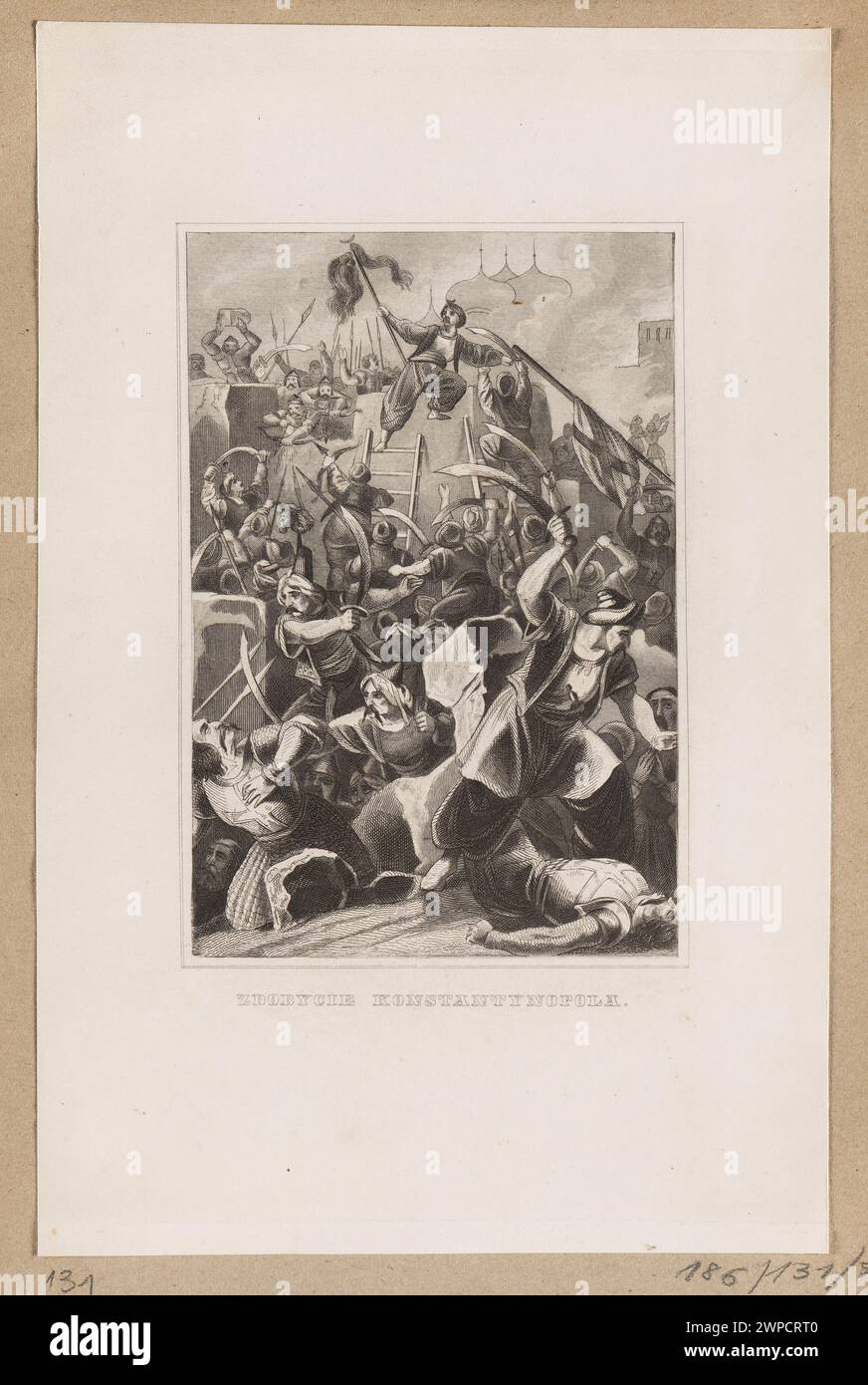 Illustration depicting the capture of Constantinople from 1853-1857 in ...