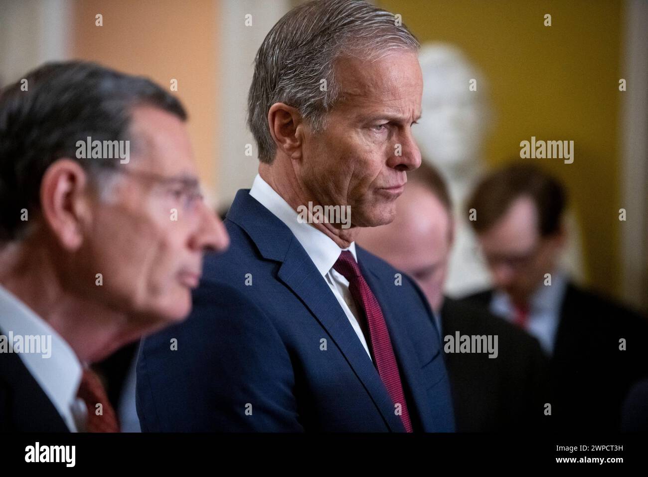 United States Senator John Barrasso (Republican of Wyoming), left, and ...