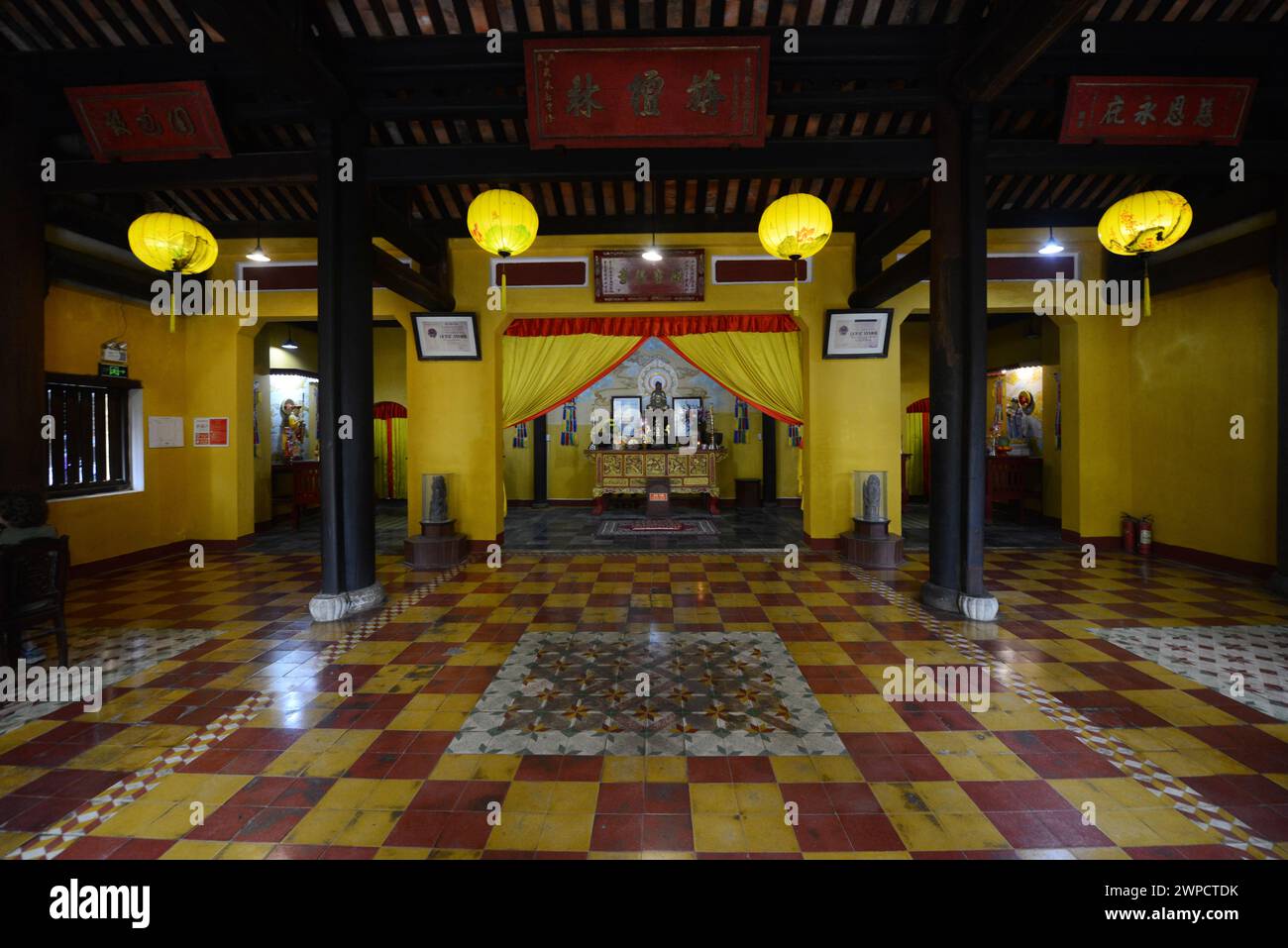 The beautiful Quan Cong Temple in the old town of Hoi An, Vietnam Stock ...