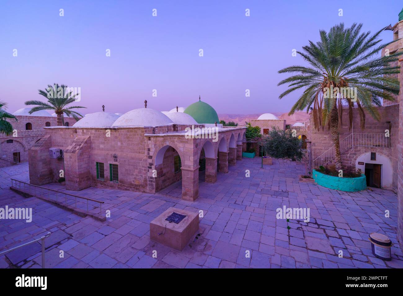 Nabi Musa, West Bank - January 18, 2024: Sunrise view of the Muslim ...