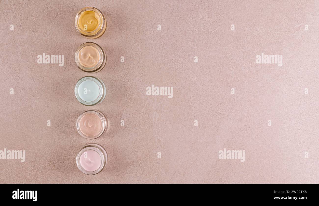 Skin care products textures hi-res stock photography and images - Alamy