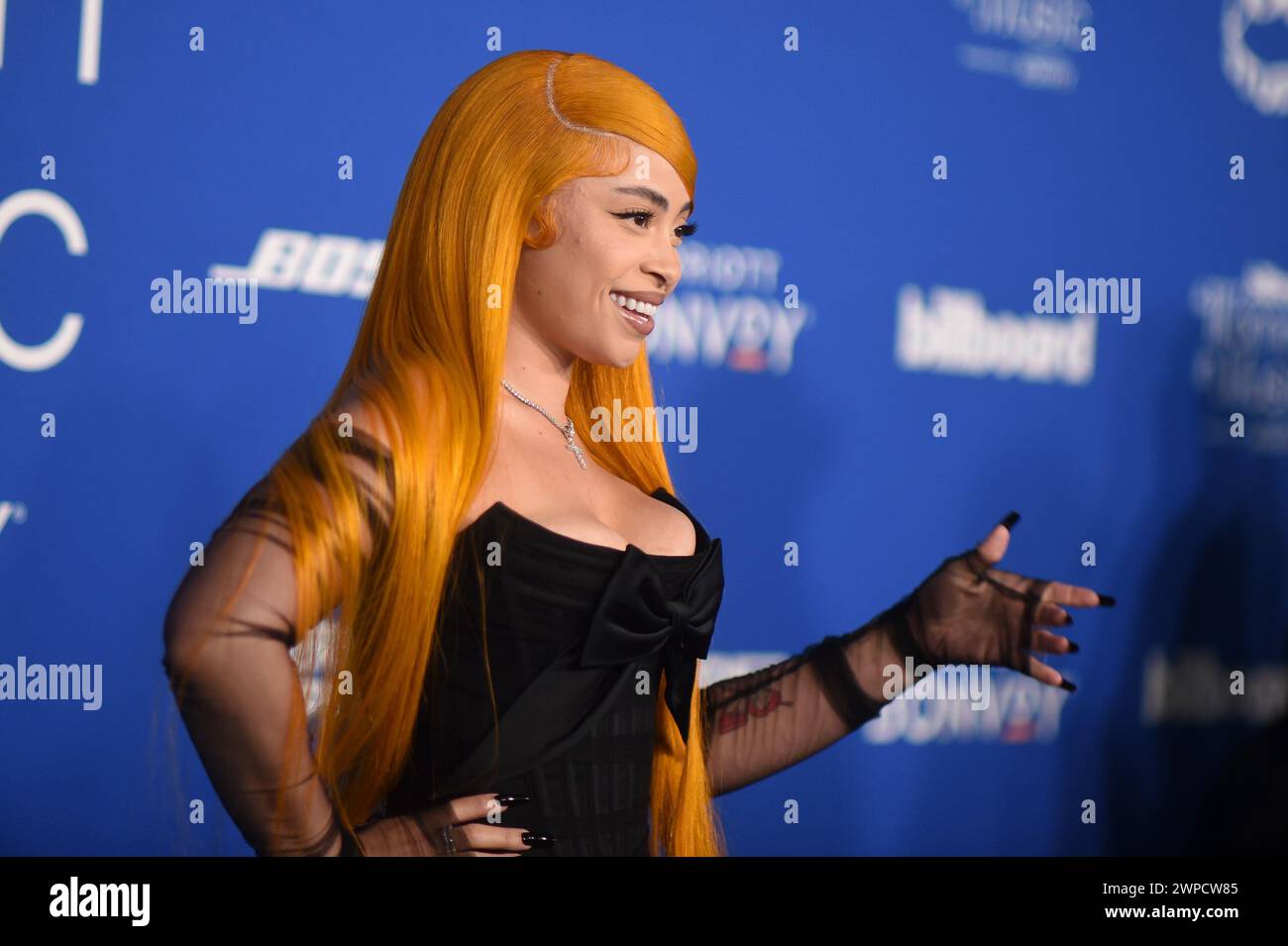 Ice Spice arrives at the Billboard Women in Music Awards on Wednesday ...