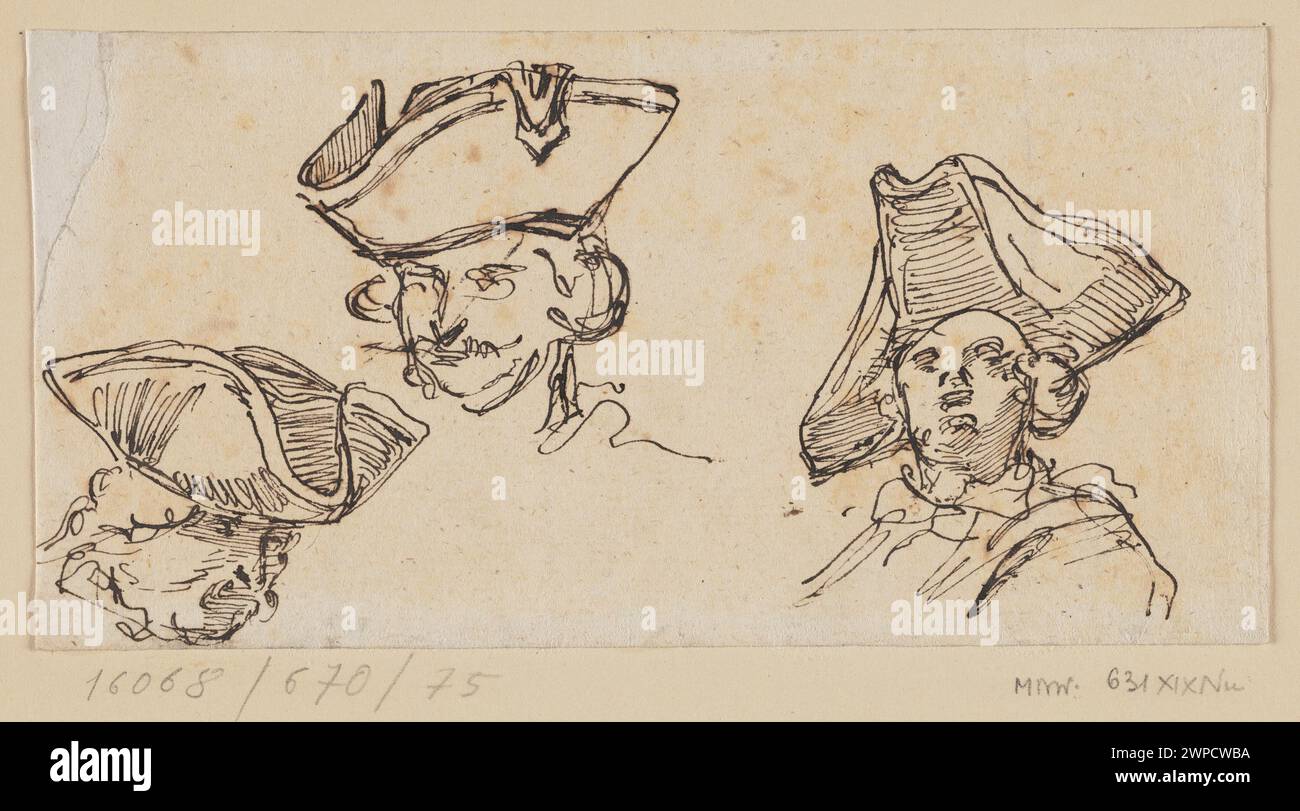 A drawing by Julius Scholtz around 1855 depicting three gaps in a ...