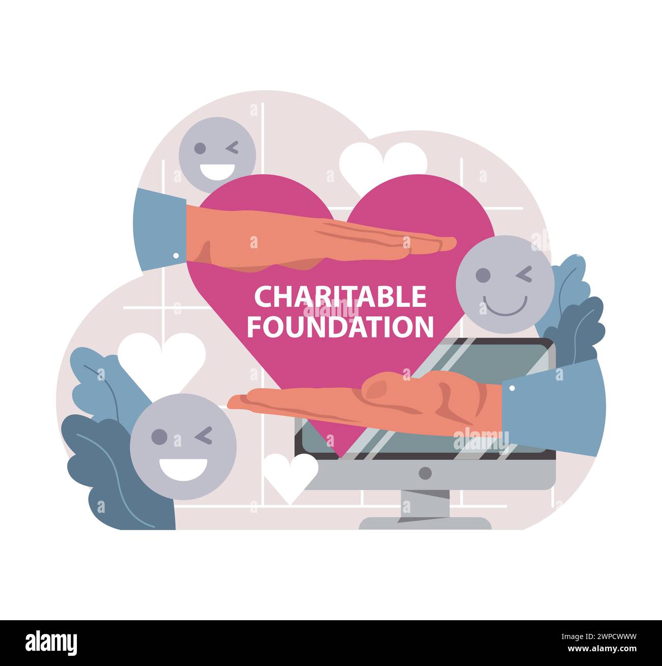 Non governmental organization volunteers Stock Vector Images - Alamy