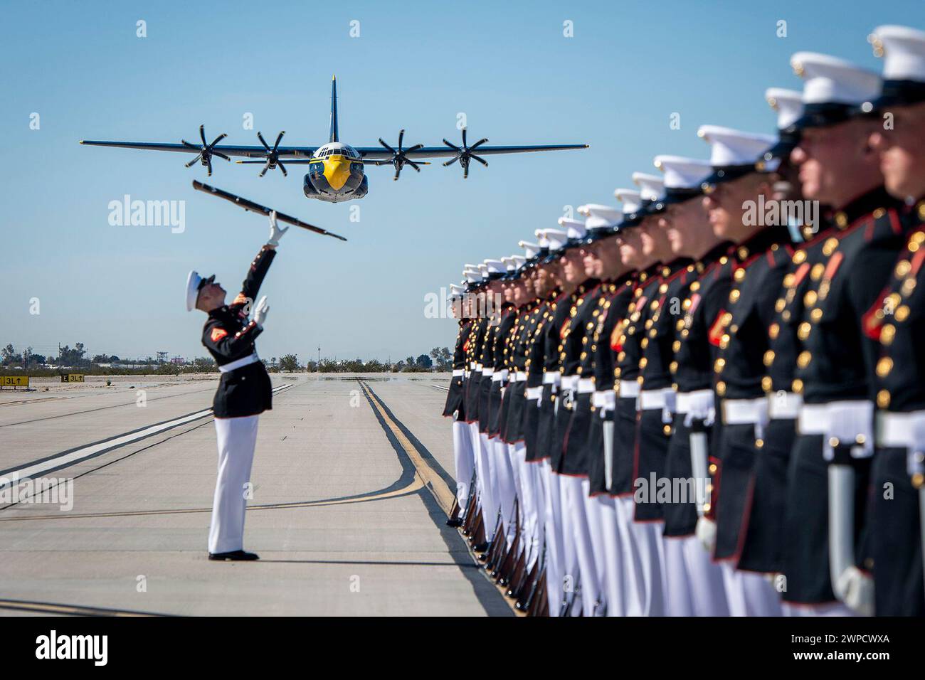 Yuma, Arizona, USA. 13th Feb, 2024. The U.S. Marine Corps Silent Drill ...