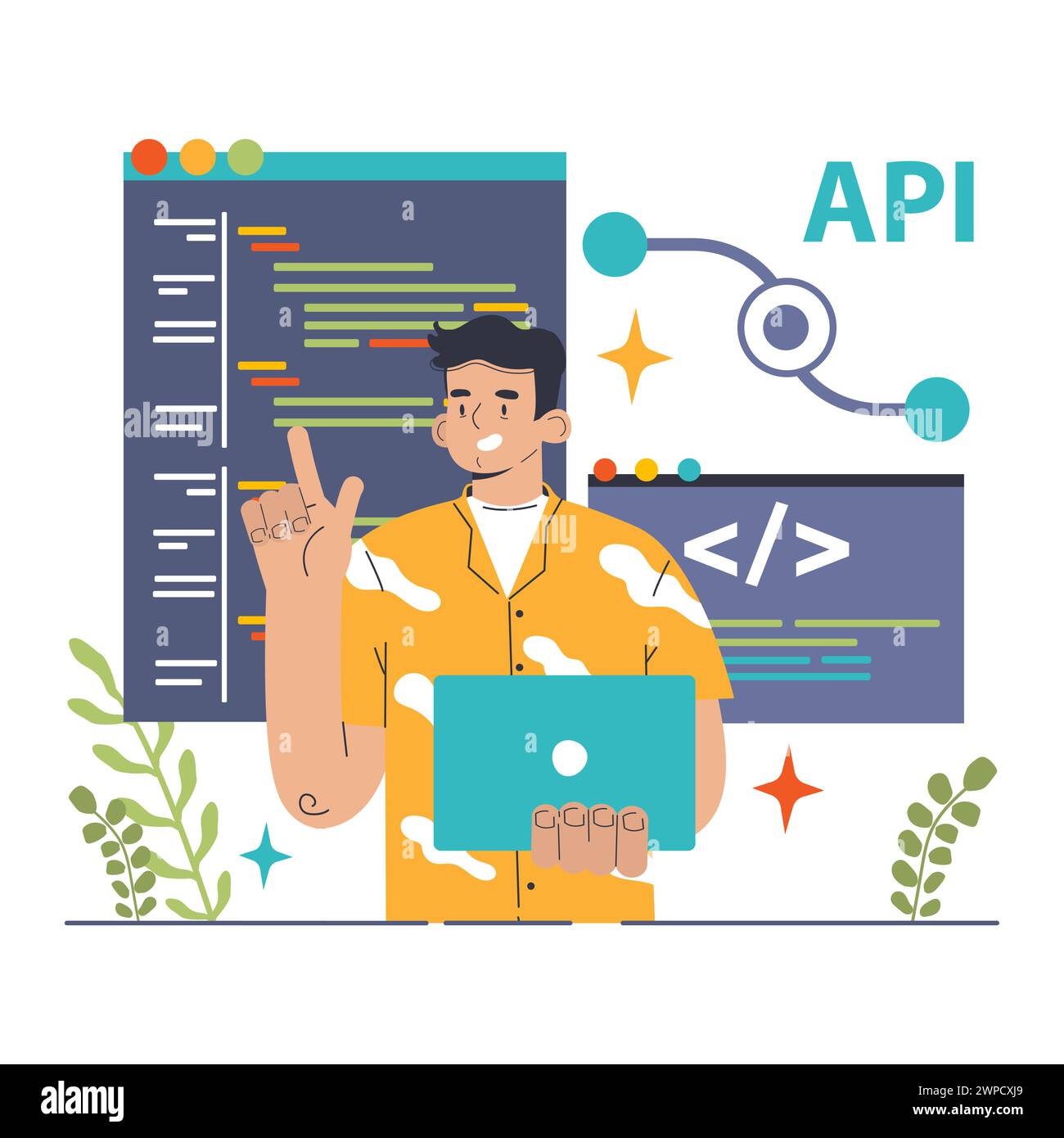 Back end database Stock Vector Images - Alamy