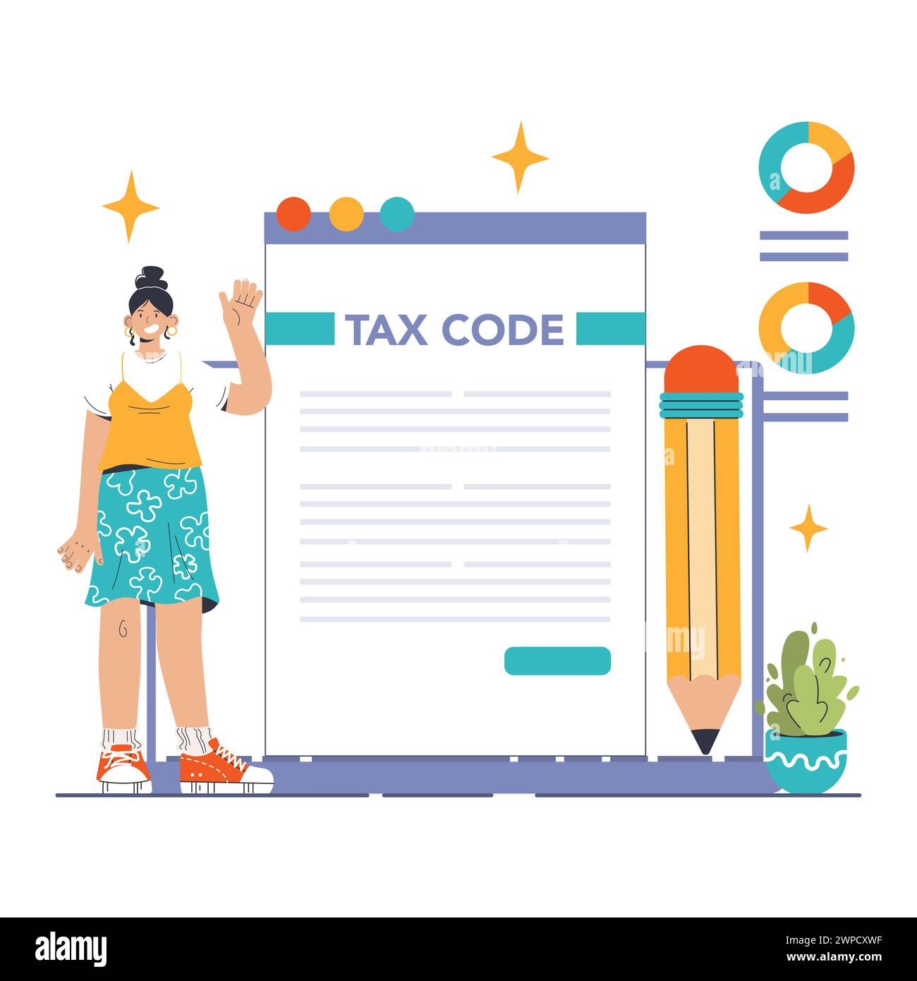 Tax optimization. Financial efficiency, budgeting and economy idea ...